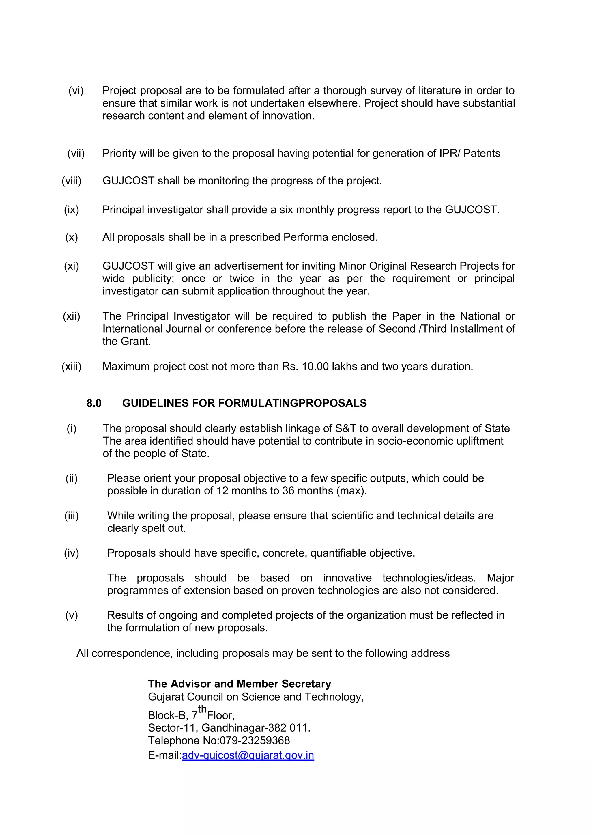 Gujcost mrp-scheme-final | PDF