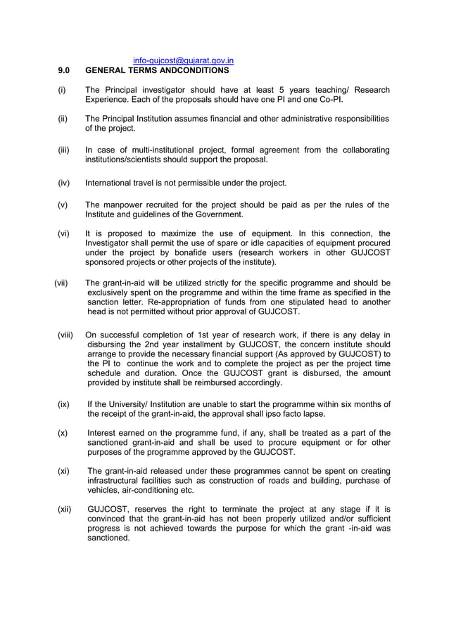 Gujcost mrp-scheme-final | PDF | Student Financial Aid | Financial Assistance