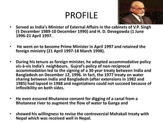 Gujral doctrine | PPTX
