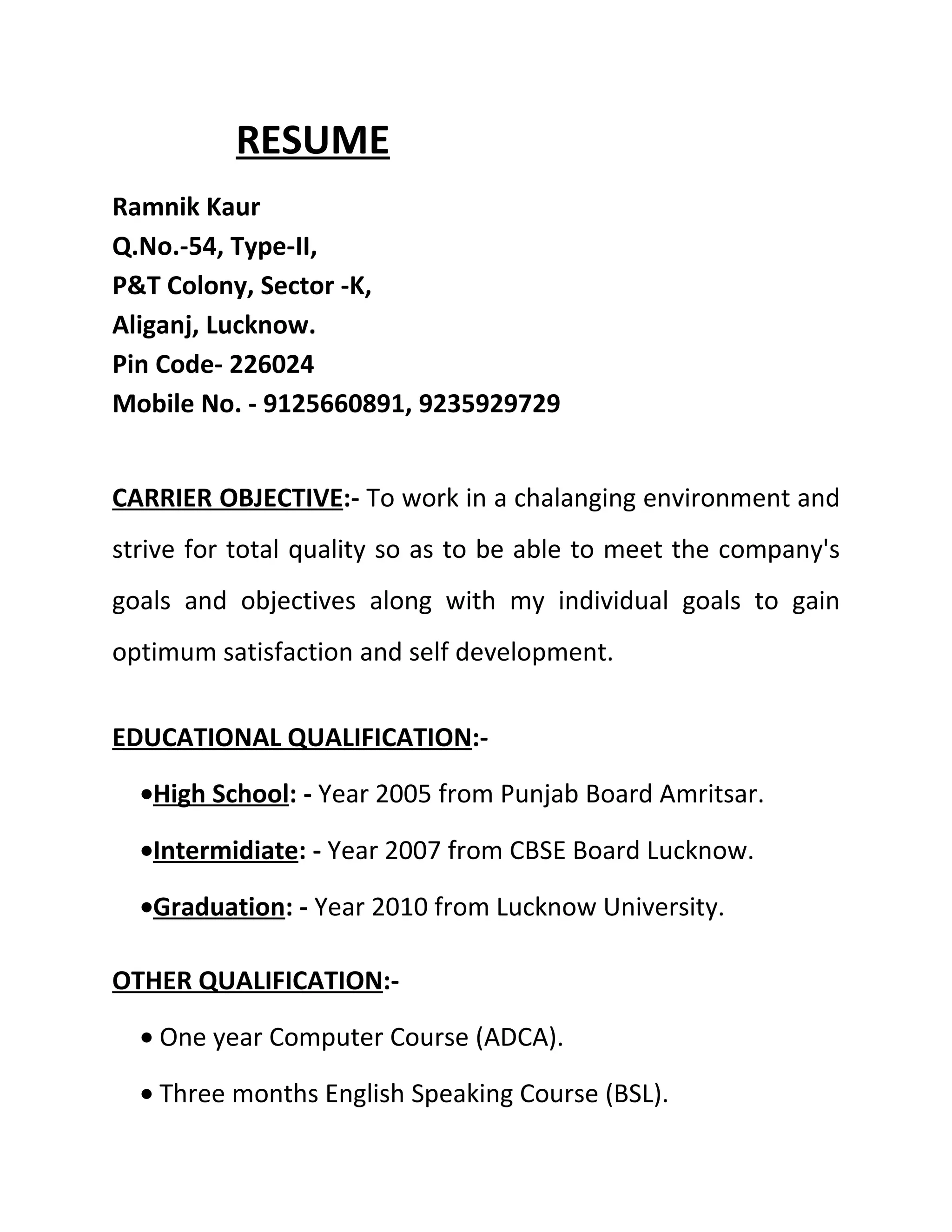 Gujral's cv | RTF