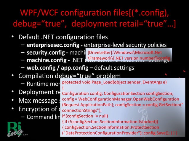 Secure .NET programming | PPT