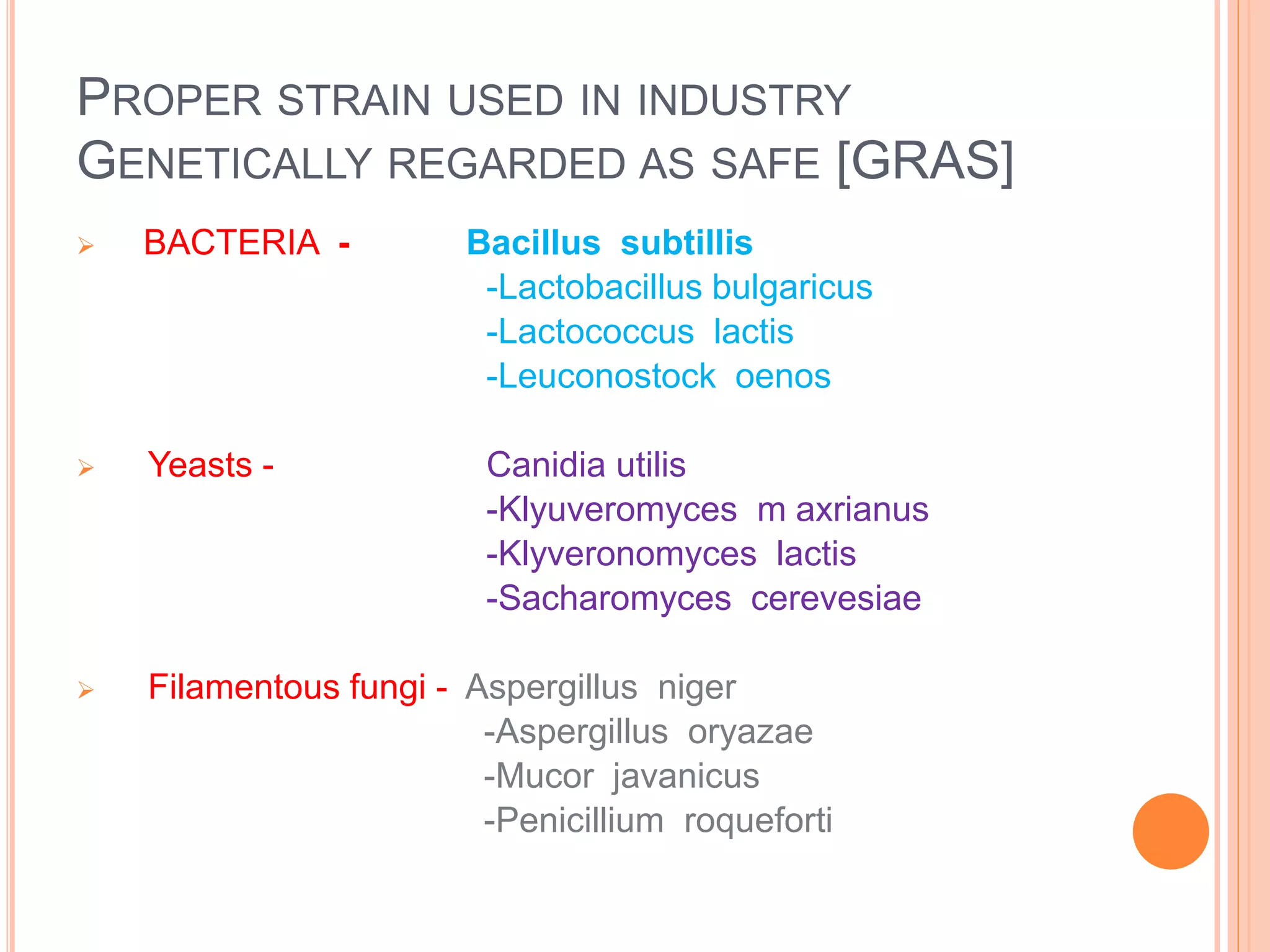 strain improvement and preservation | PPTX