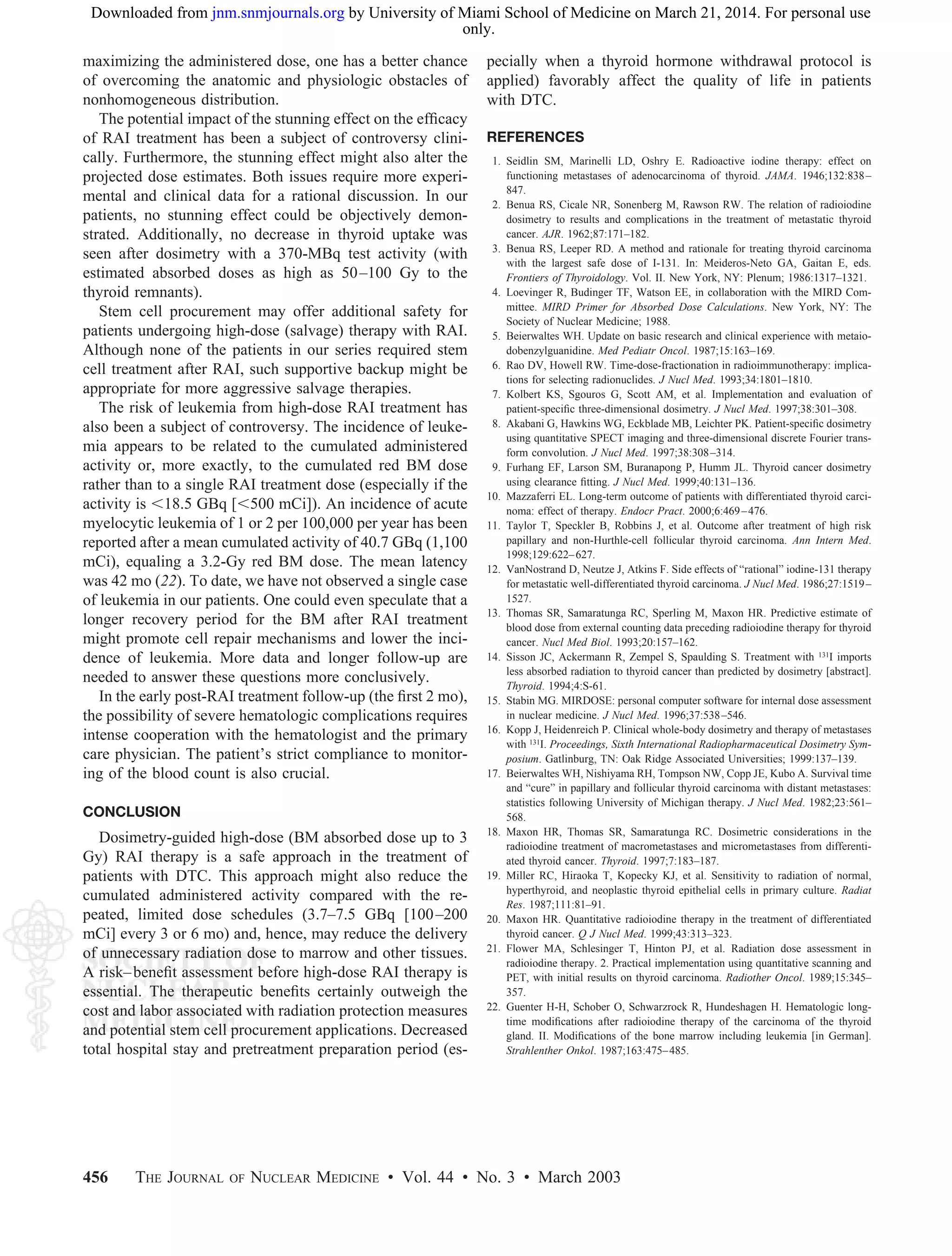 Dosimetry-guided i-131 treatment | PDF