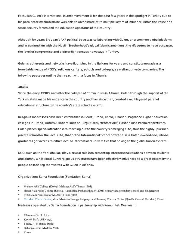 Gulen Movement in the Balkans | PDF