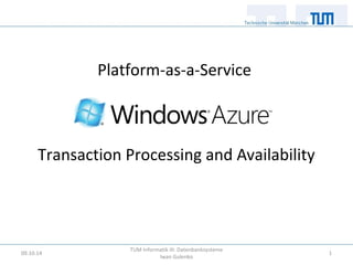 Azure vs. Google App Engine | PPT