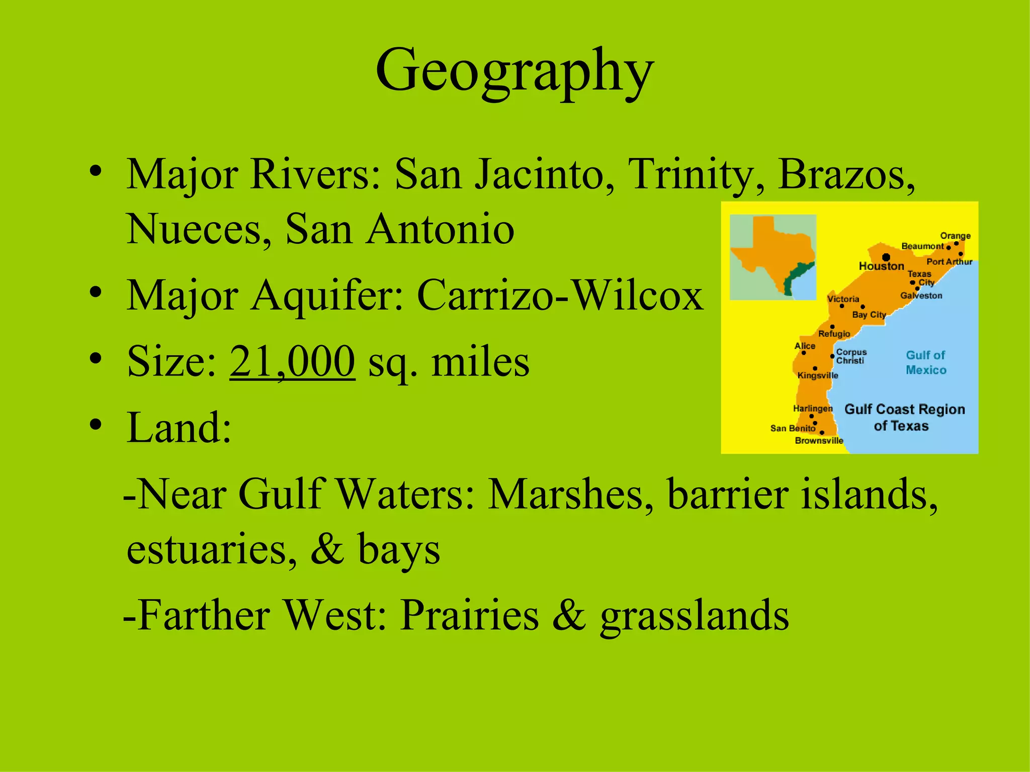 Gulf coast prairies | PPT