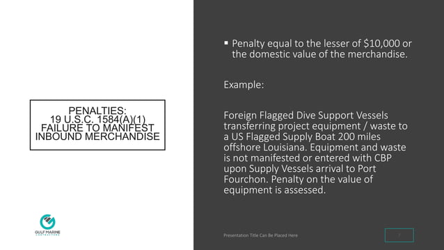 US Customs Vessel Entry / Clearance Requirements | PDF