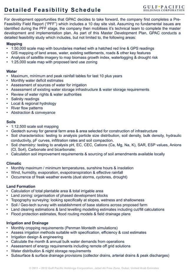 Gulf pacific arable spec dec 2011 | PDF