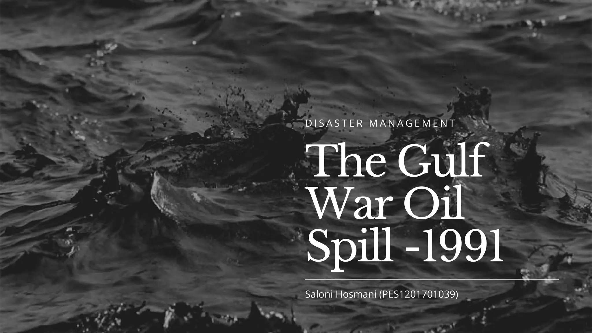 Gulf war oil spill | PDF