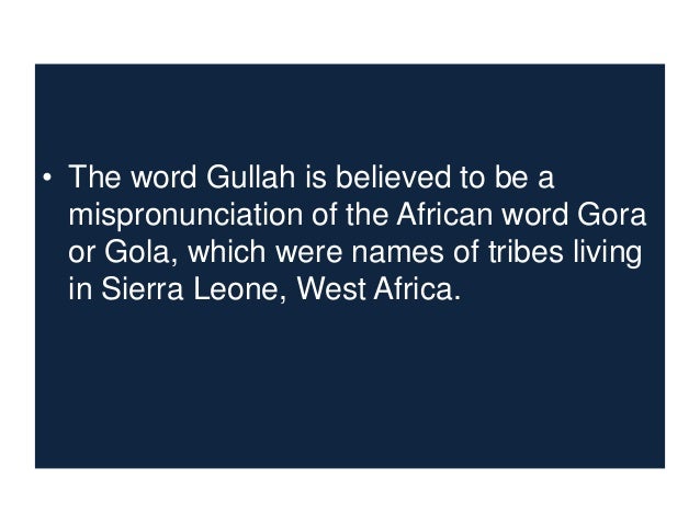 Gullah