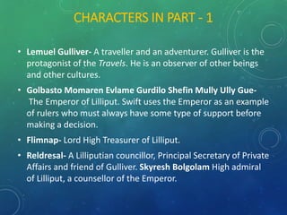 Gulliver's travels chapter 3 of part 1 | PPT