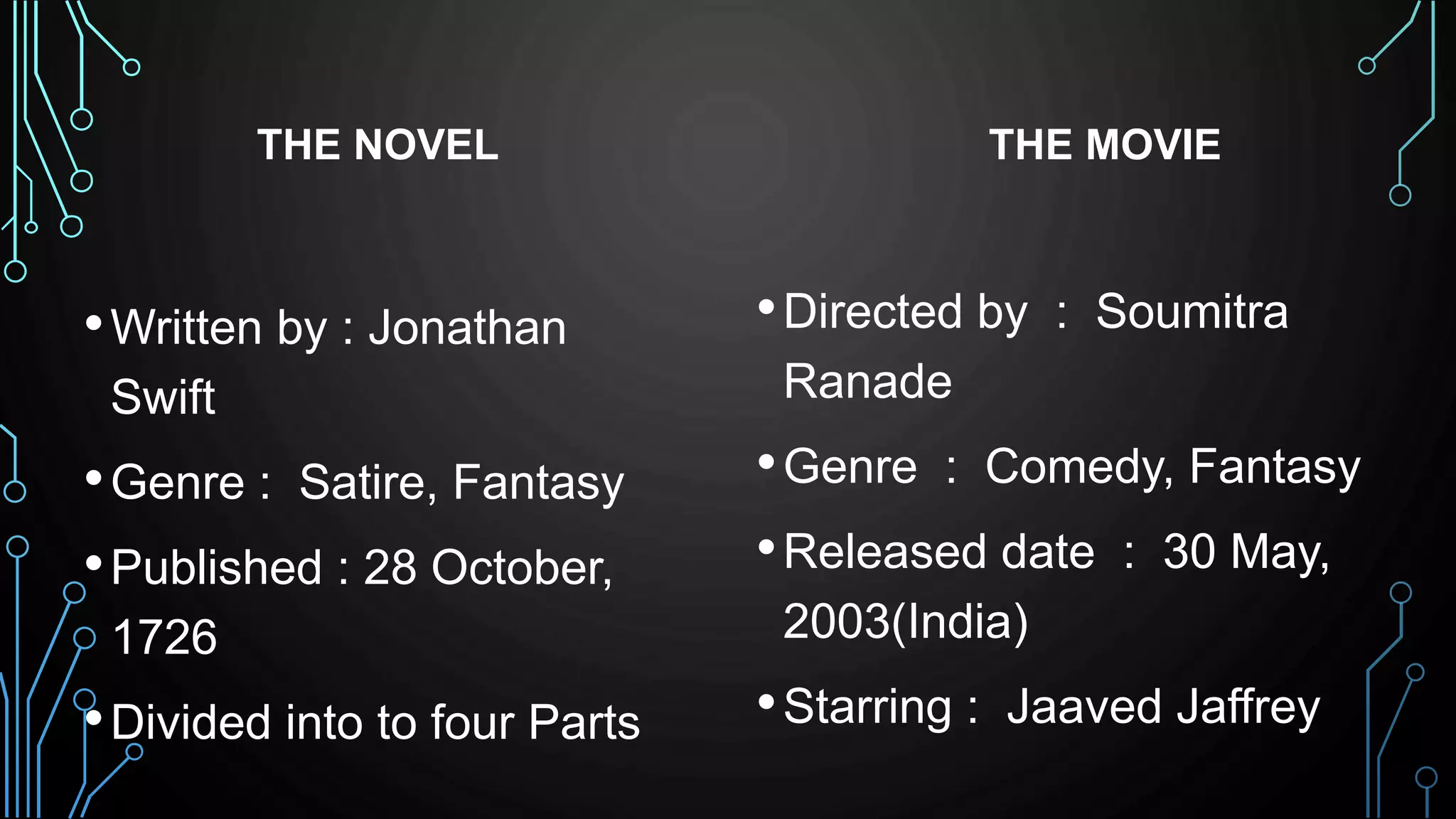 Gulliver's travels and jajantaram mamantaram | PPTX