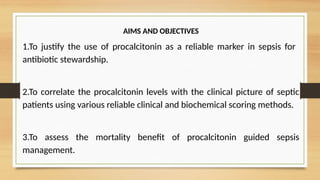 procal guided management of sepsis in ICU patients | PPT