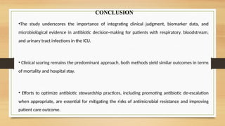 procal guided management of sepsis in ICU patients | PPT