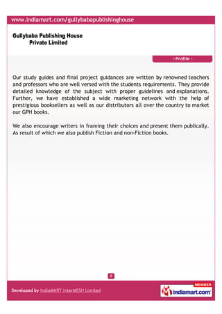 Gullybaba Publishing House Private Limited, Delhi, Books & Study ...
