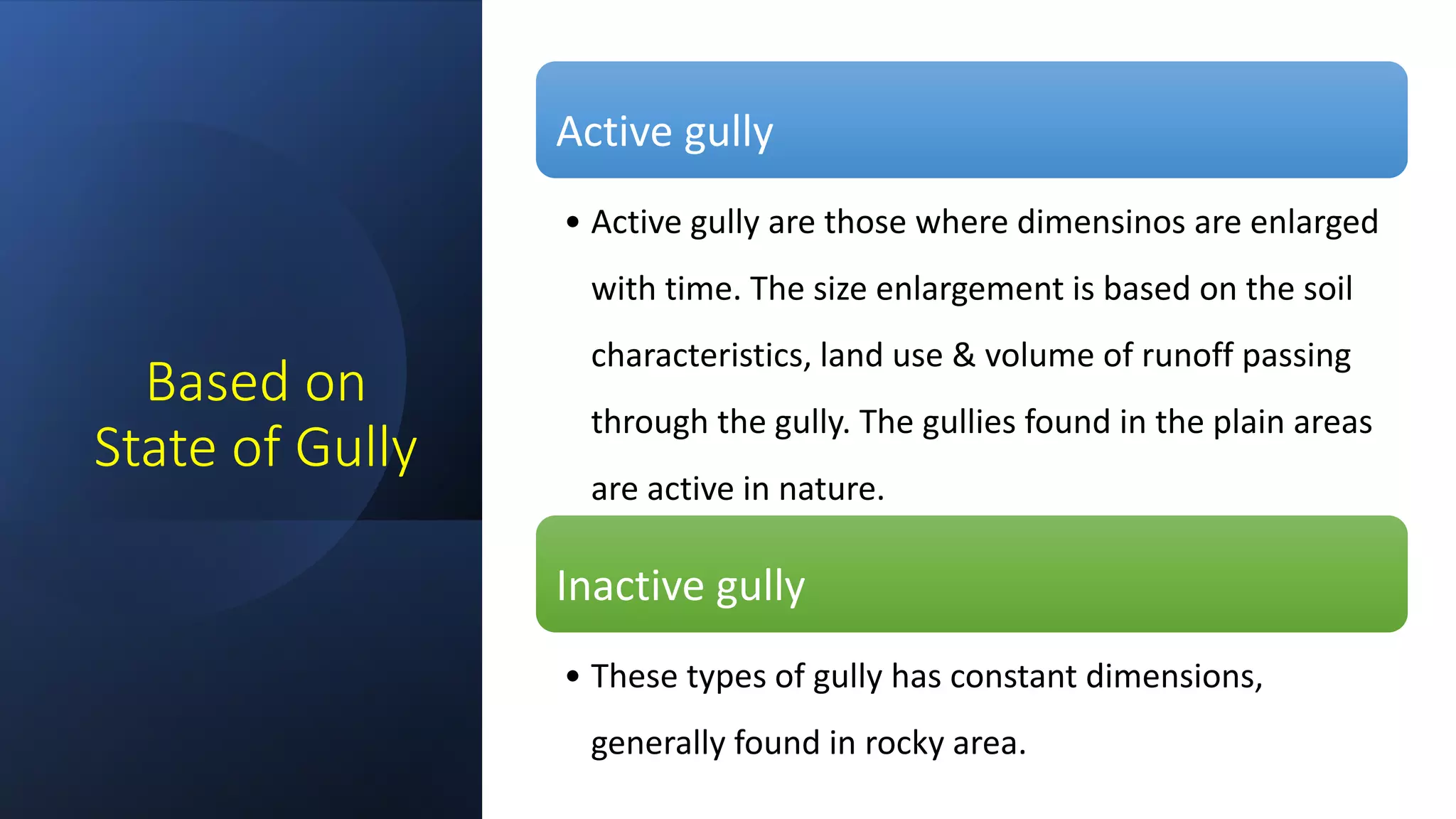 Gully classification and its contol measures | PDF