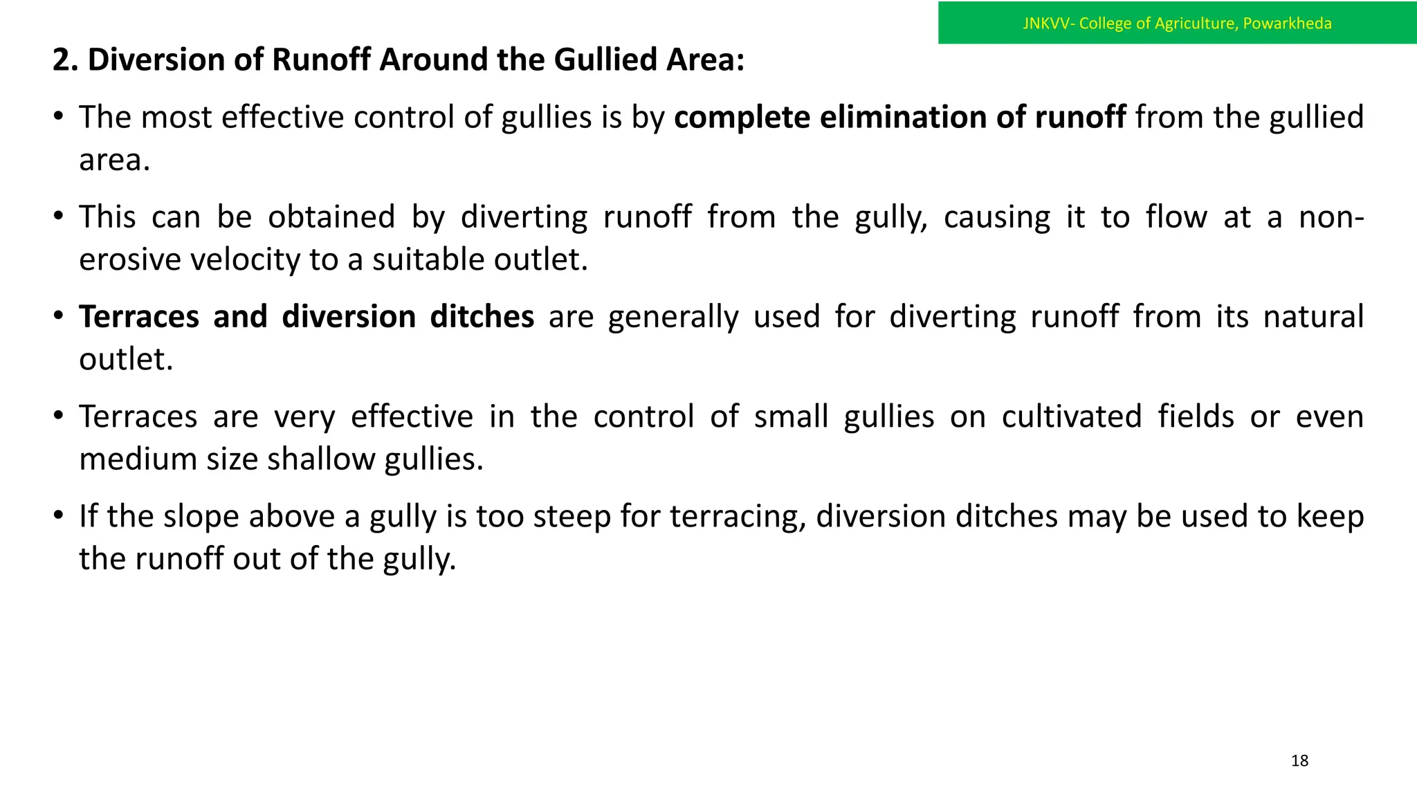 Gully classification and its contol measures | PDF