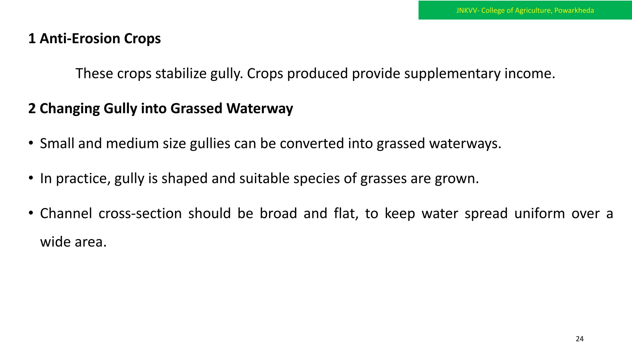 Gully classification and its contol measures | PDF