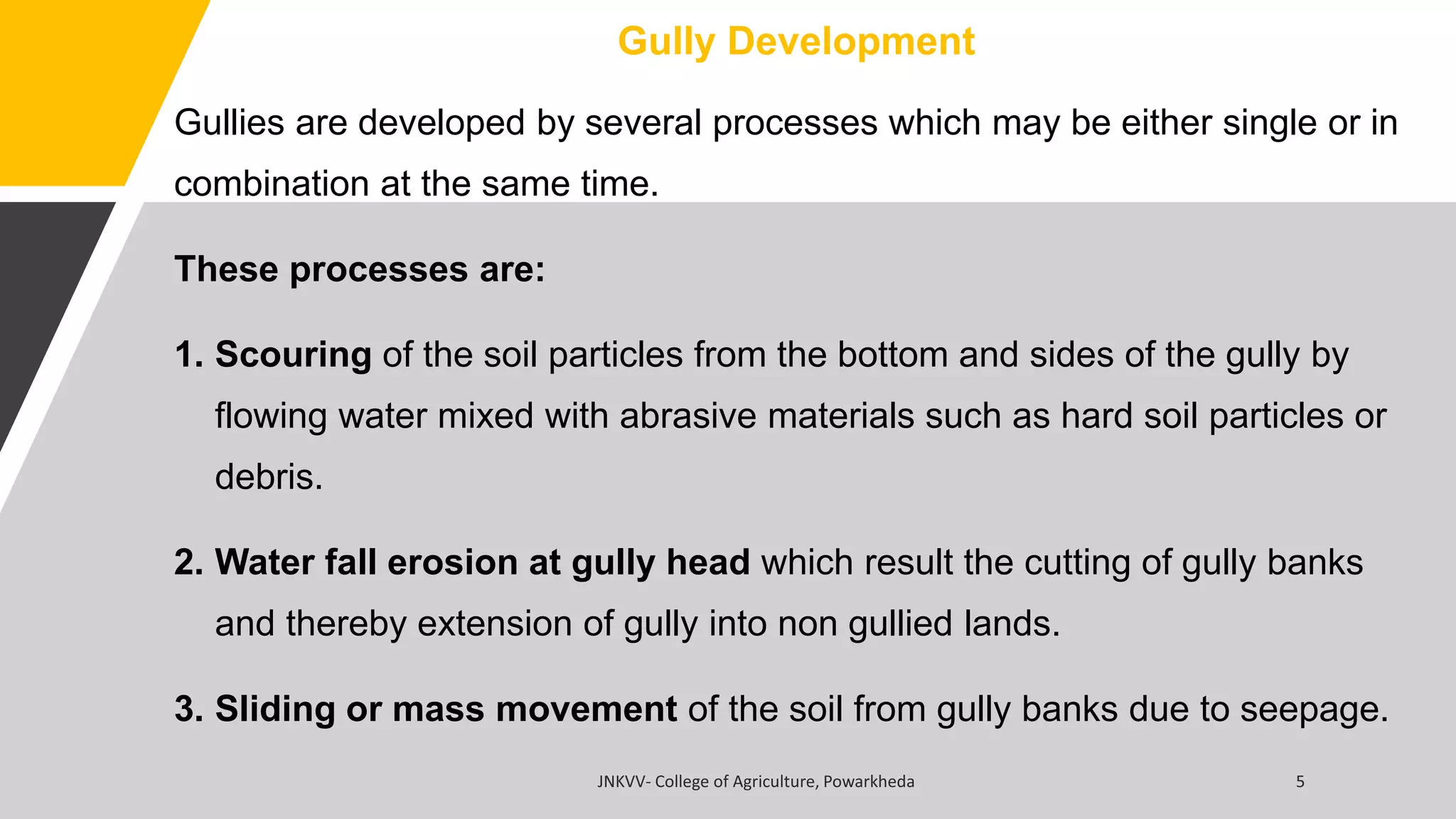 Gully classification and its contol measures | PDF