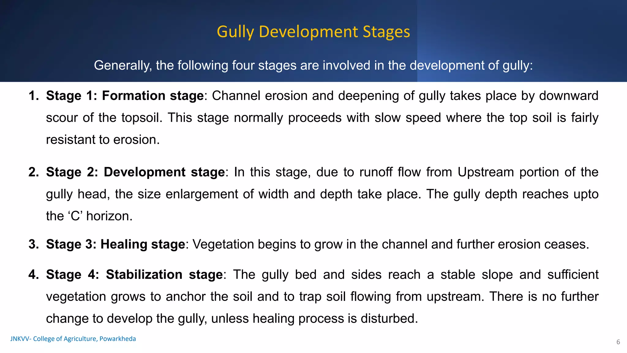 Gully classification and its contol measures | PDF