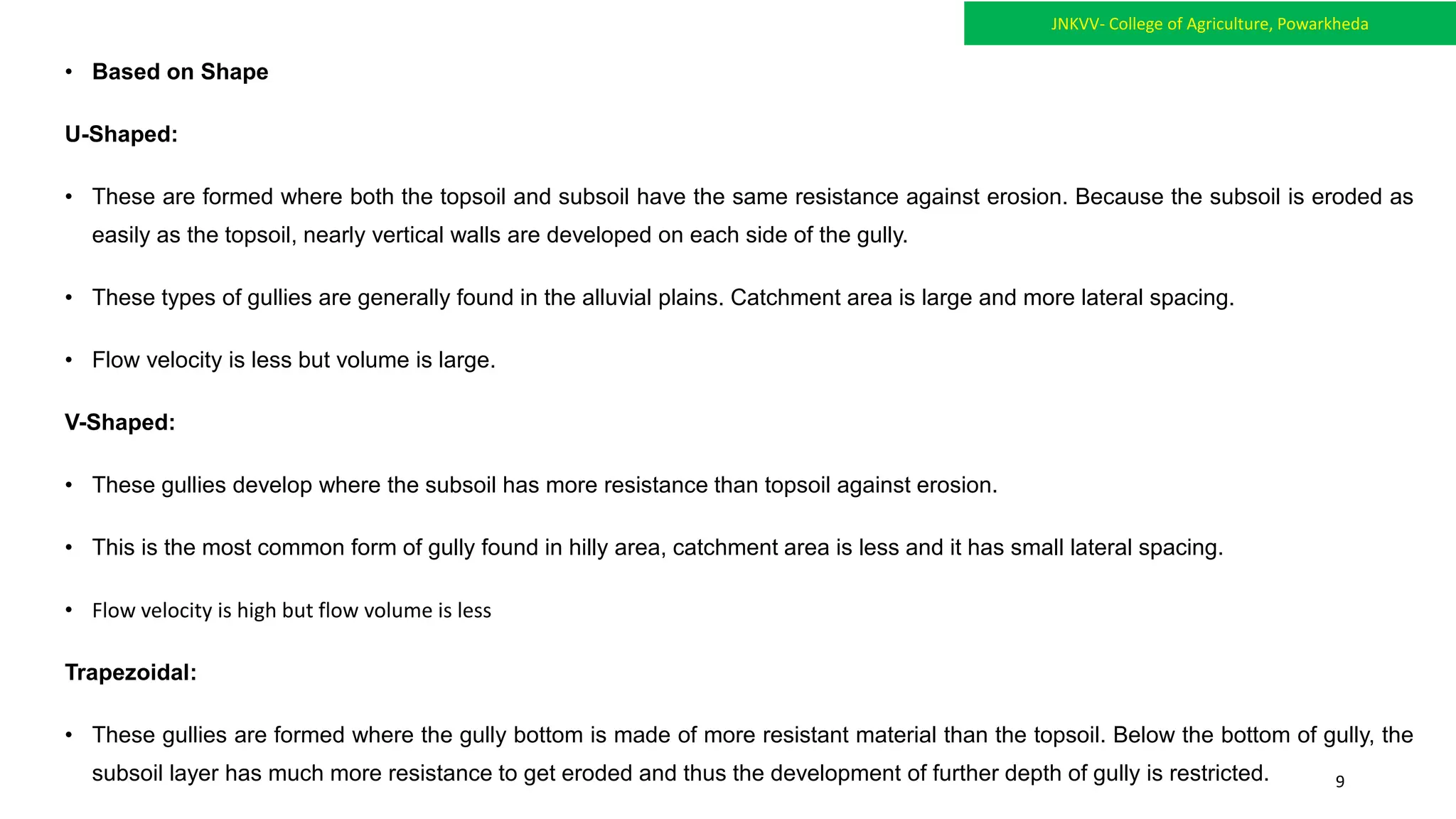 Gully classification and its contol measures | PDF