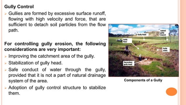 Gully Control Structures.pptx | Civil Engineering Industry | Industries