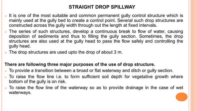 Gully Control Structures.pptx | Civil Engineering Industry | Industries