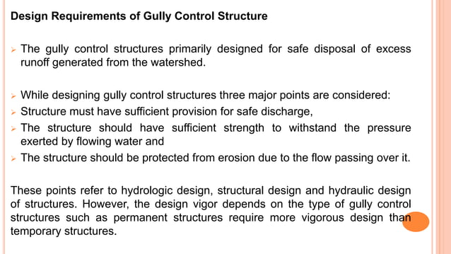 Gully Control Structures.pptx | Civil Engineering Industry | Industries