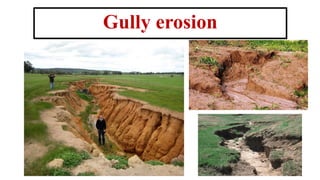 Gully erosion, gully erosion types, stages formation, waterfall erosion ...