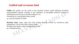 Gully erosion, gully erosion types, stages formation, waterfall erosion ...