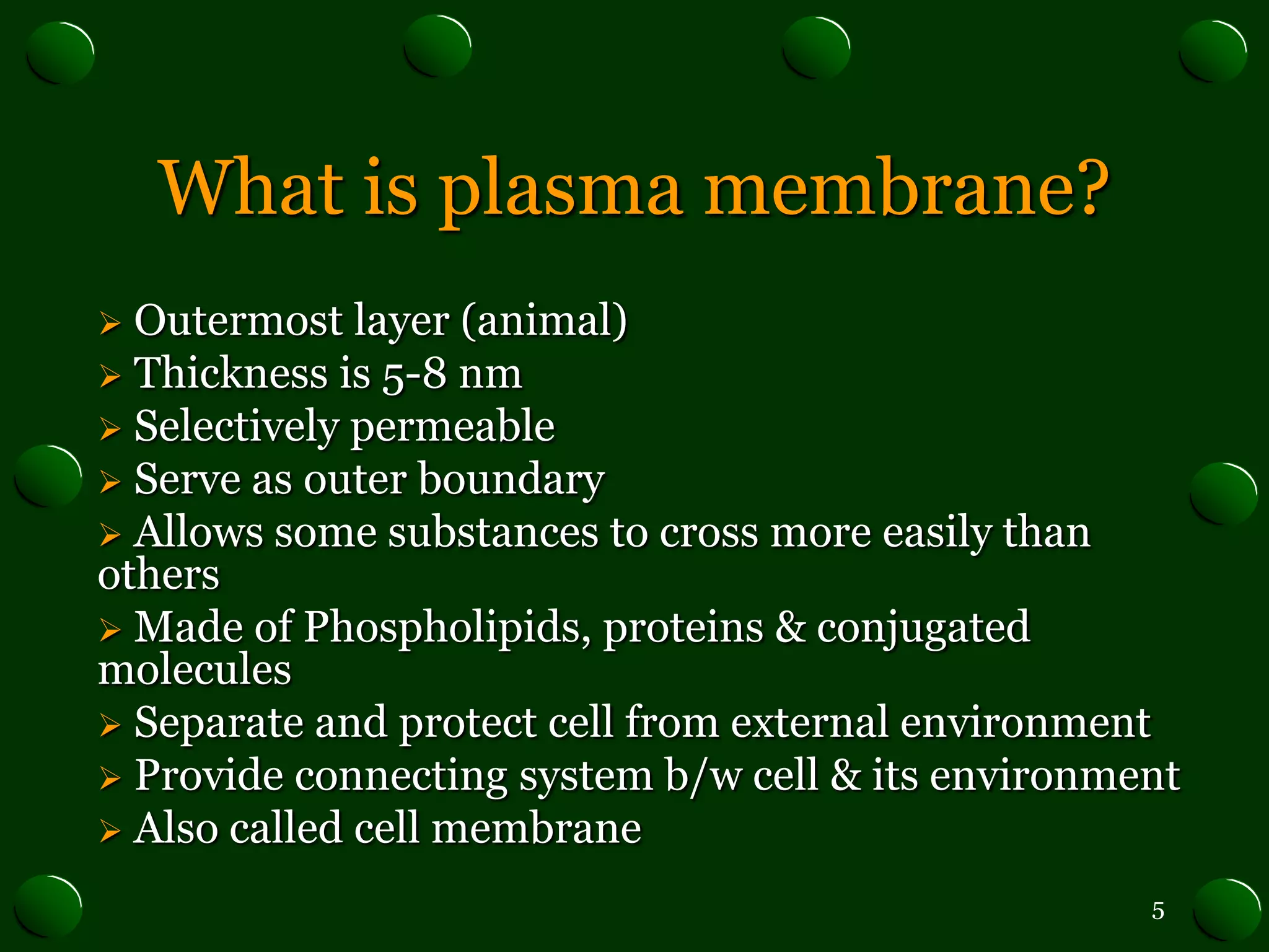 plasma membrane and its receptors in full detail biochemistry | PPT