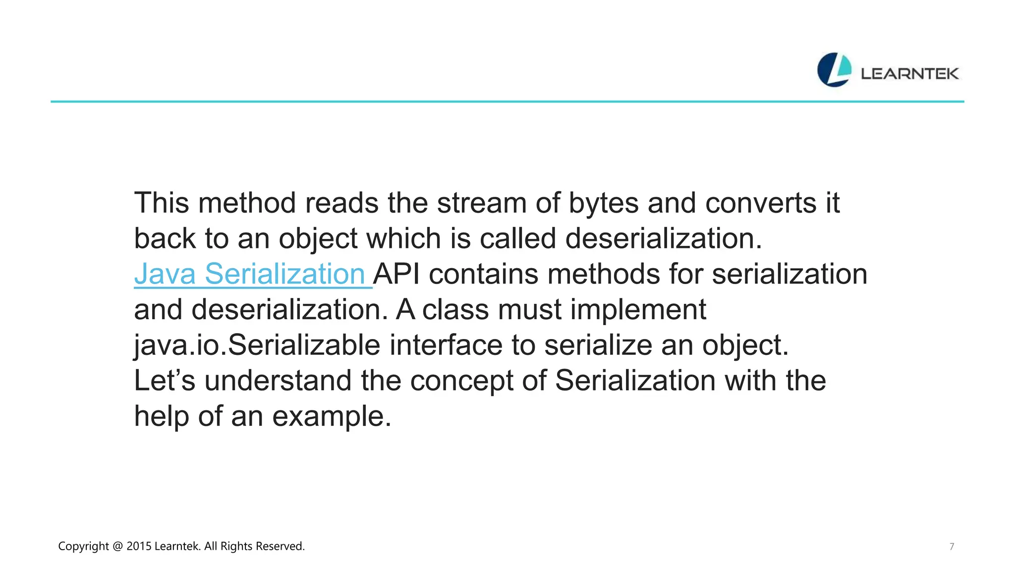 Gulshan serialization inJava PPT ex.pptx