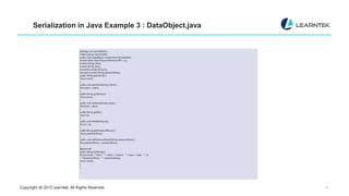 Gulshan serialization inJava PPT ex.pptx