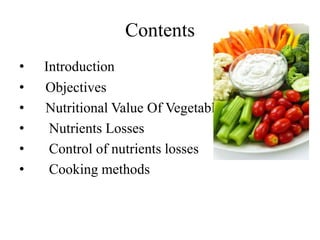 how to reduce valuable nutrients lo | PPTX