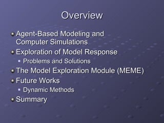 MEME – An Integrated Tool For Advanced Computational Experiments | PPT