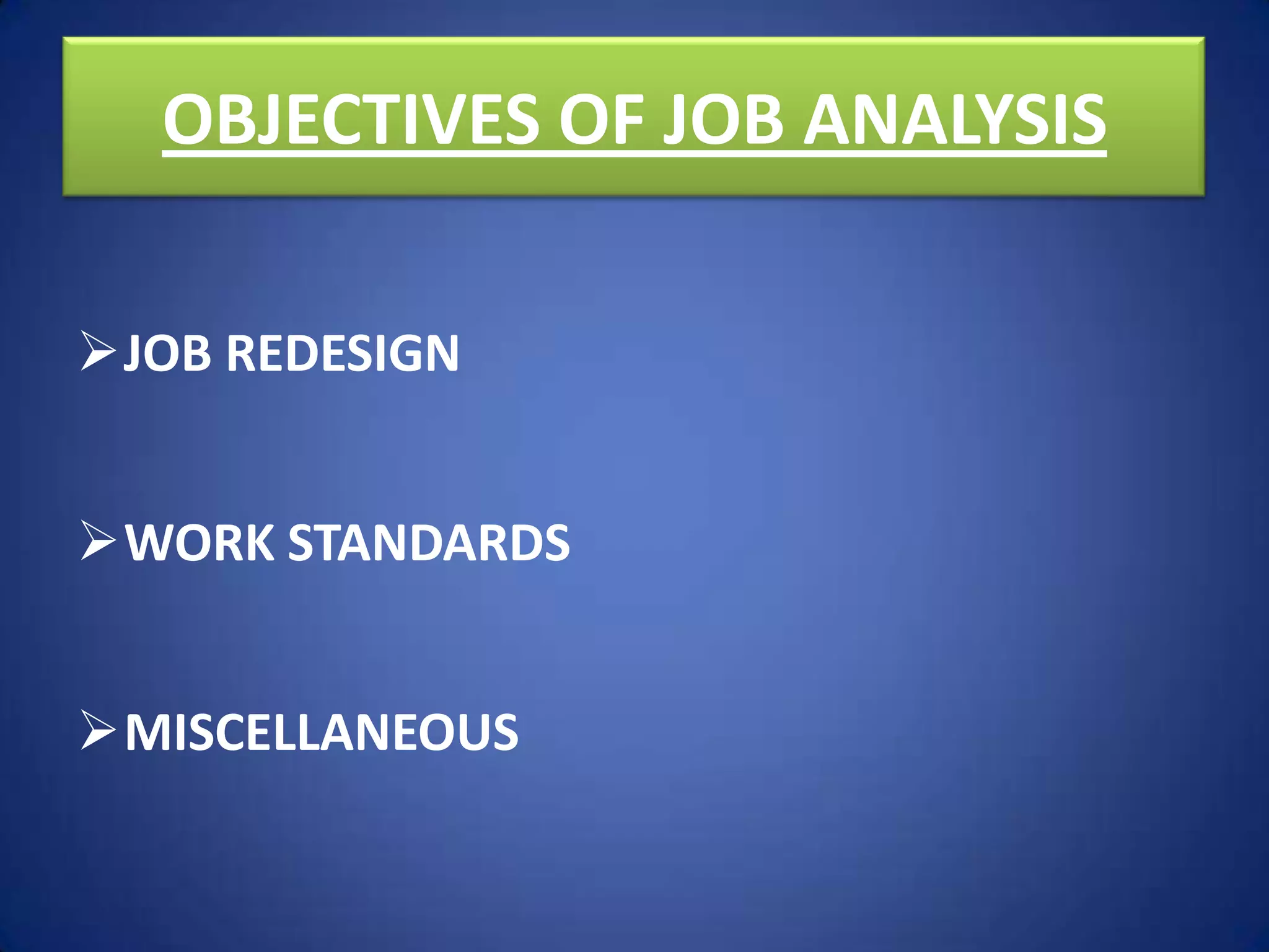 SYNOPSIS PRESENTATION ON JOB ANALYSIS & JOB DESIGN | PPTX | Human ...