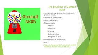 Gumball math: SMARTBoard lesson plan | PPTX