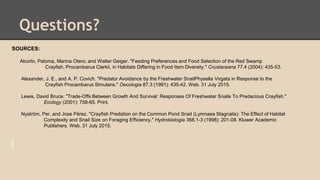Crayfish Predation on Snails in Different Environments | PPTX