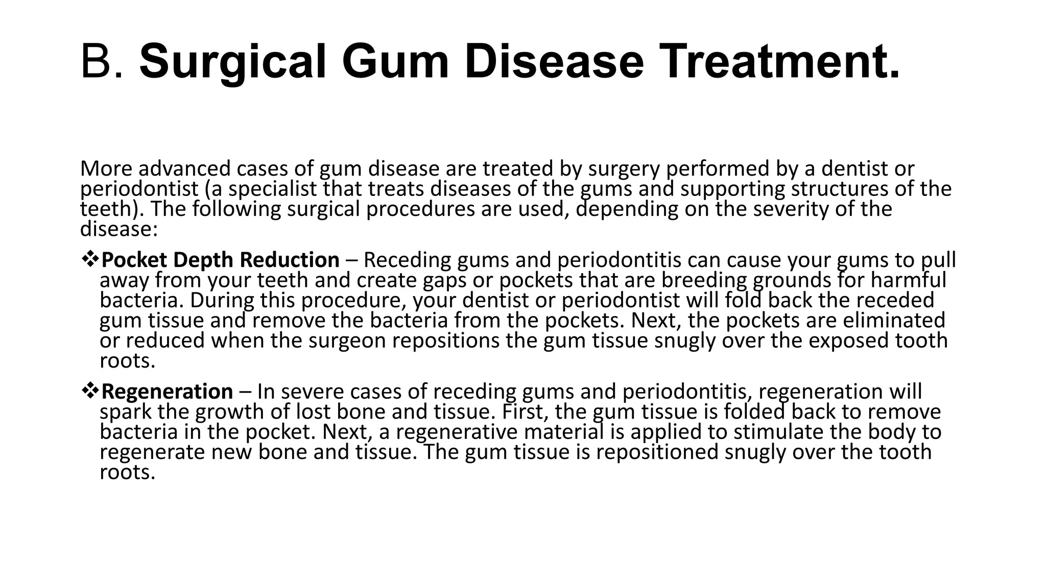 Gum disease treatment | PPTX