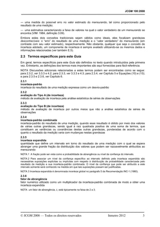 Avaliação de dados de medição: Guia para a expressão de incerteza de ...