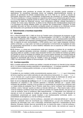 Avaliação de dados de medição: Guia para a expressão de incerteza de ...