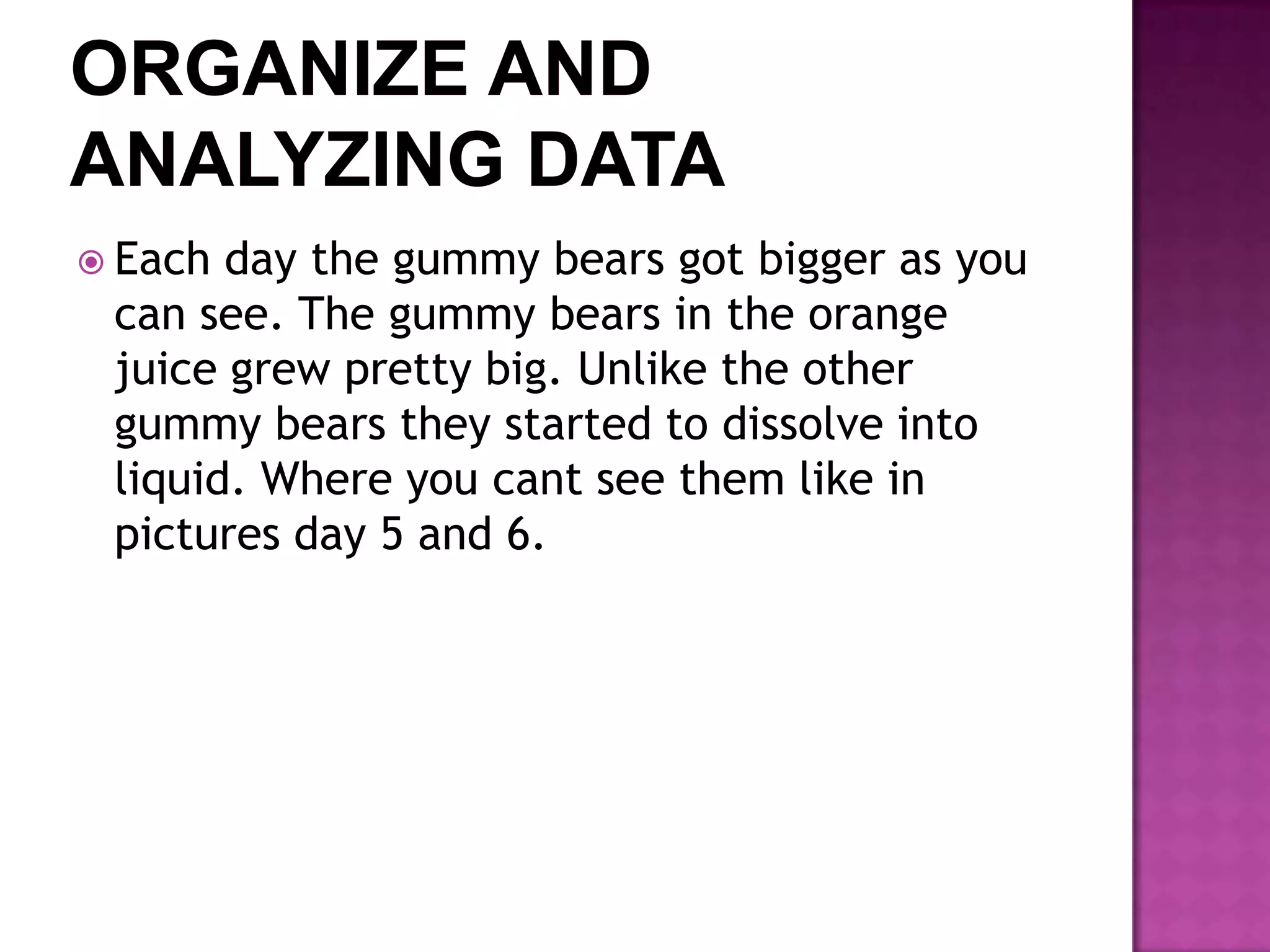 Gummy bear experiment | PPTX
