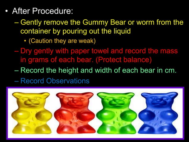 Osmosis Gummy Bear Lesson PowerPoint, Cell Biology, Cell Transport | PPTX