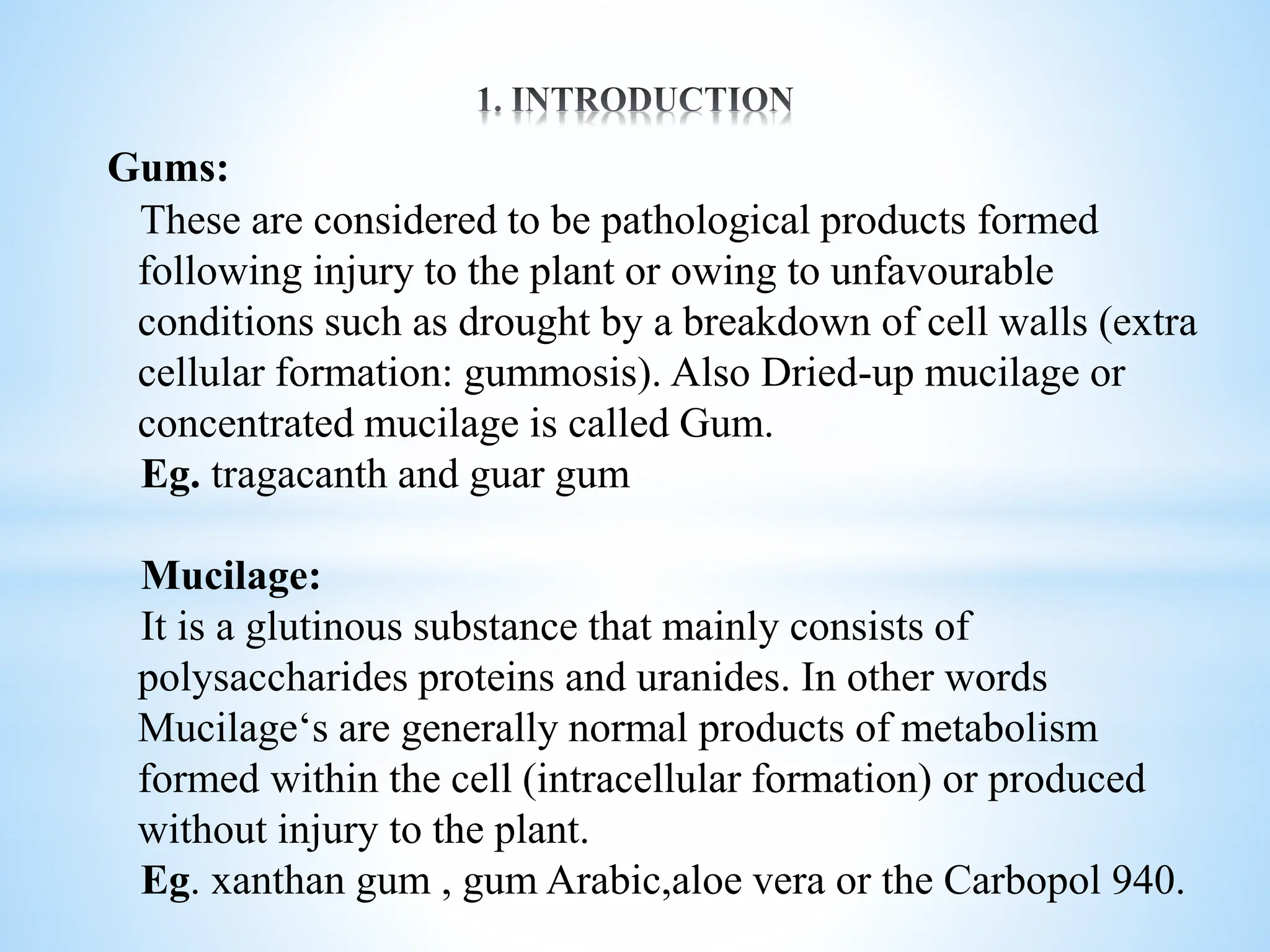 Gums and mucilages used in pharmaceutical formulation.pptx | Free Download