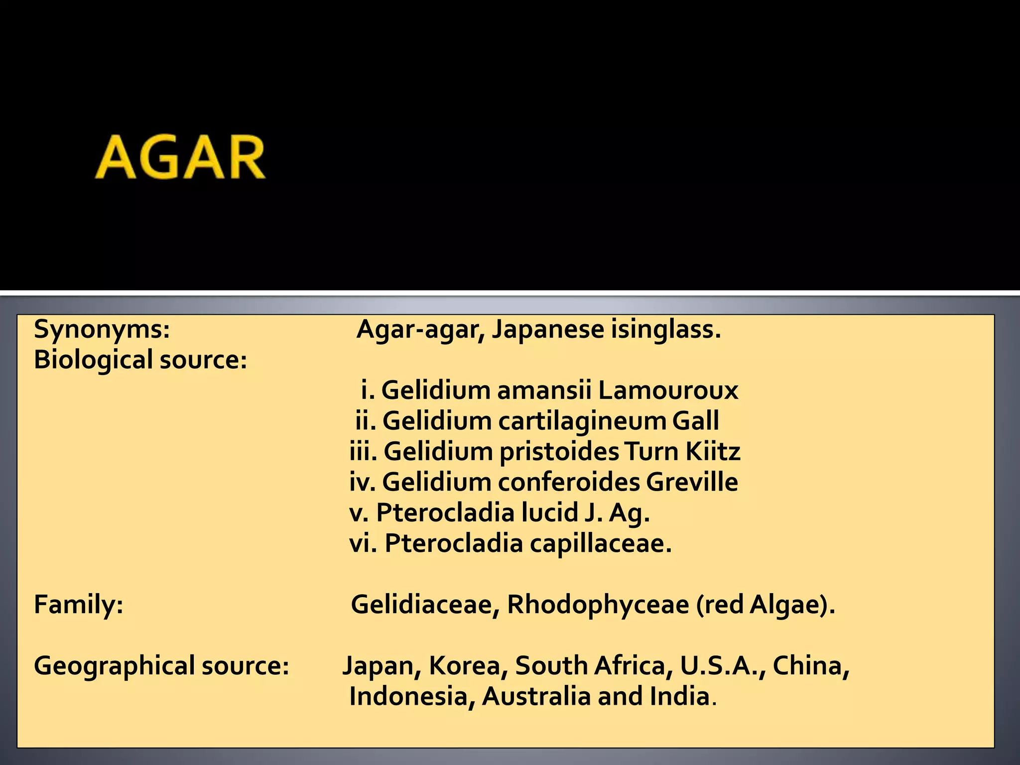 Gums & mucilage pharmacognosy | PPTX