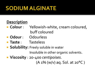 Gums & mucilage pharmacognosy | PPTX