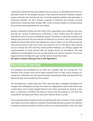 New Product Development - GU Natural Final Report | PDF