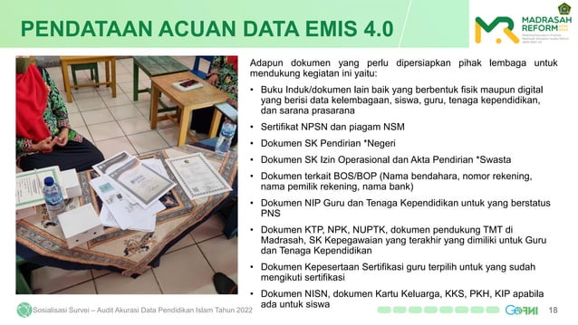 Sosialilasi Akurasi Data EMIS | PDF