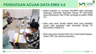 Sosialilasi Akurasi Data EMIS | PDF