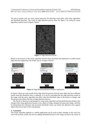 Mobile Application Detection of Road Damage using Canny Algorithm | PDF ...